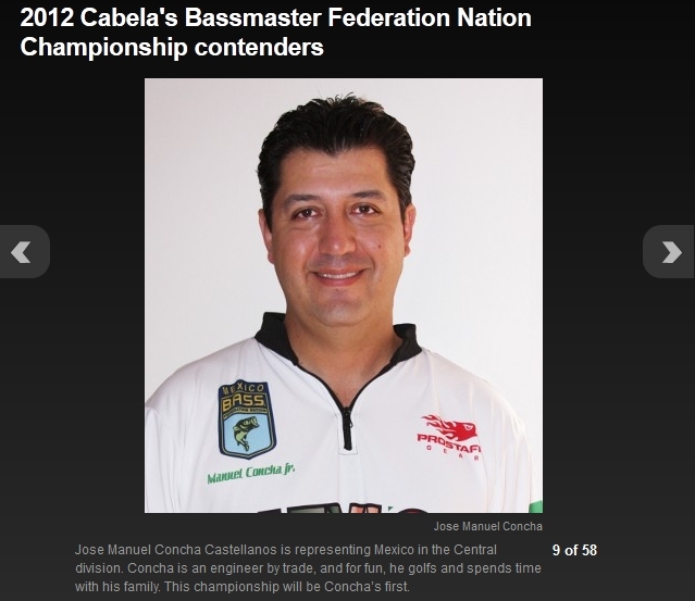 Donde Pescar :: RESULTADOS Manuel Concha, en el BASS Federations
